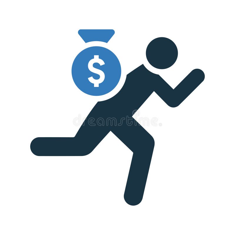 Debt Icon. Simple Editable Vector Graphics Stock Vector - Illustration ...