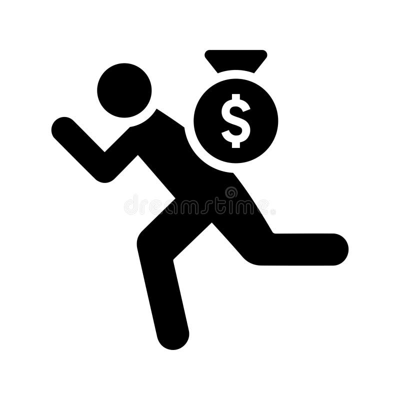 Debt Icon. Simple Editable Vector Graphics Stock Vector - Illustration ...