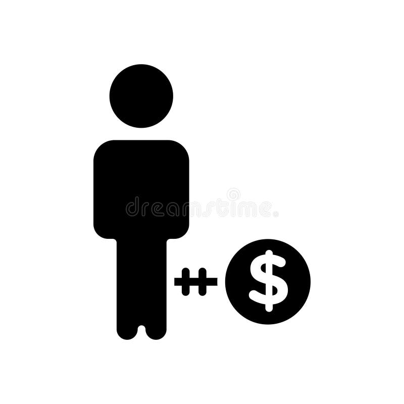 Debt Icon. Simple Editable Vector Graphics Stock Vector - Illustration ...
