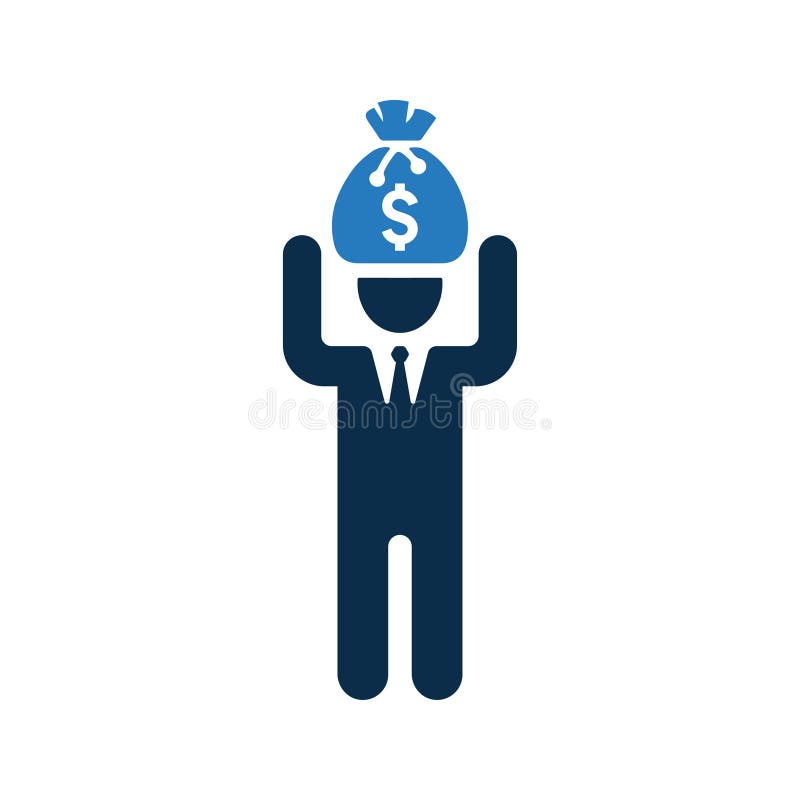 Debt Icon. Simple Editable Vector Graphics Stock Vector - Illustration ...