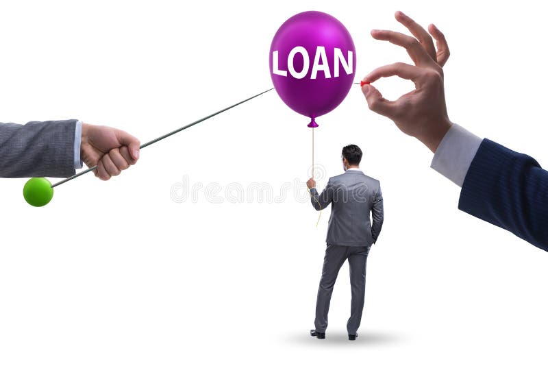 Debt and Loan Concept with Balloon Stock Image - Image of failure ...