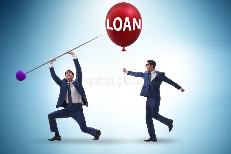 Debt and Loan Concept with Balloon Stock Image - Image of heavy, debt ...