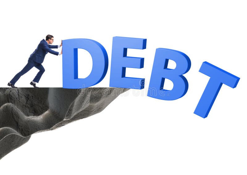 Debt and Loan Concept with Businessman Stock Photo - Image of business ...