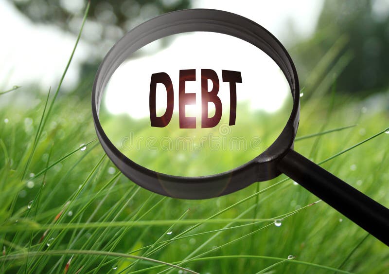 Debt stock photo. Image of eliminating, green, credit - 61287308