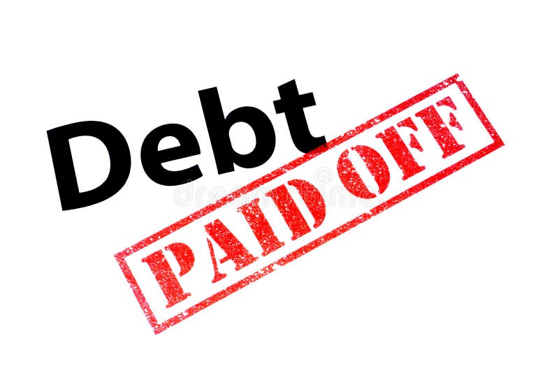 Debt Paid Off stock illustration. Illustration of economy - 180654329