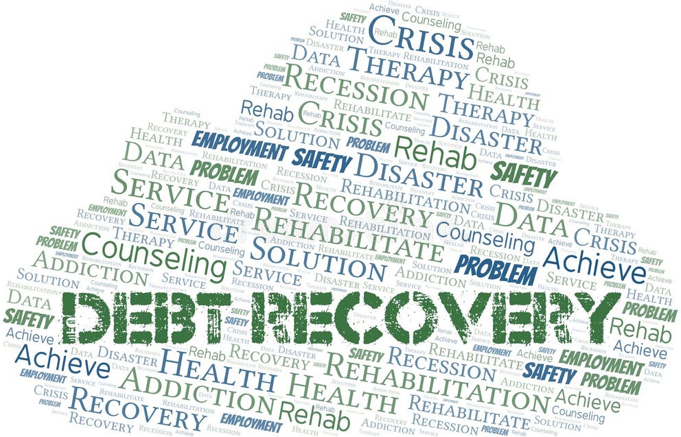Debt Recovery Vector Word Cloud, Made with Text only. Stock ...