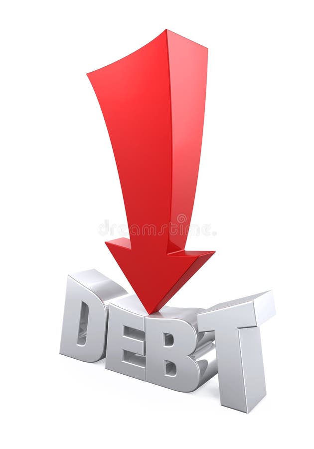Debt Reduction Concept stock illustration. Illustration of financial ...