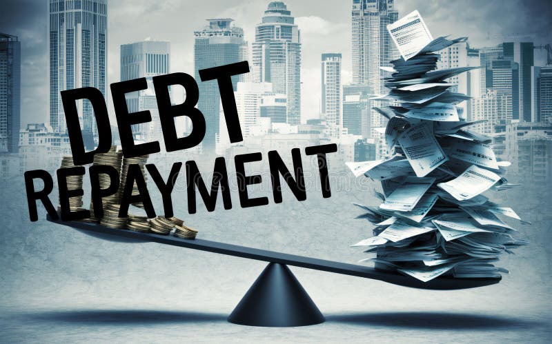 Debt repayment stock illustration. Illustration of journey - 317746553