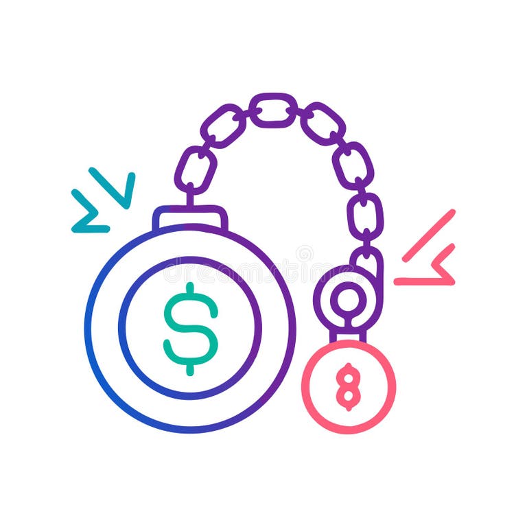 Debt Restructuring Visual Icon Stock Vector - Illustration of ...