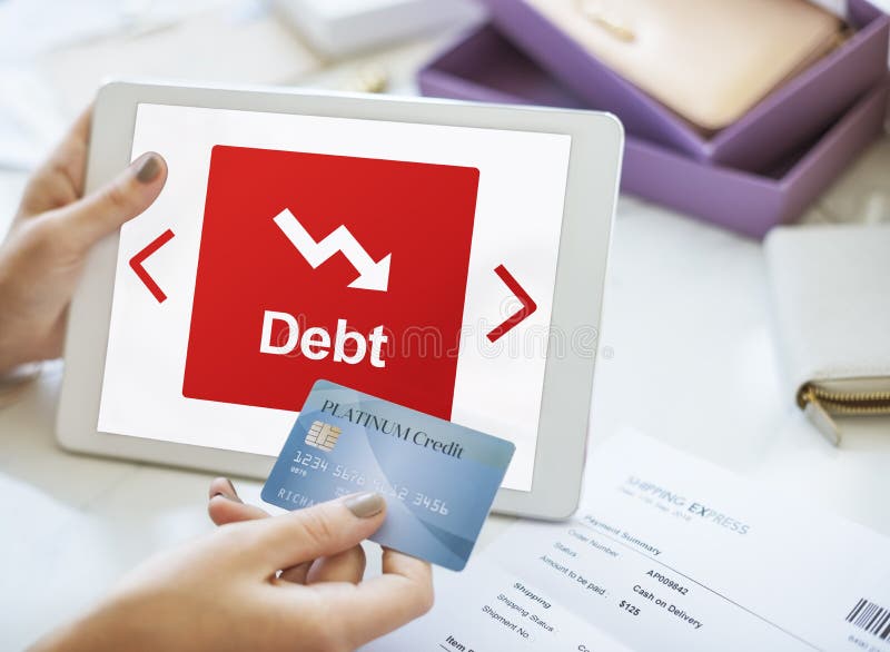 Debt Risk Difficulty Downfall Concept Stock Photo - Image of asset ...