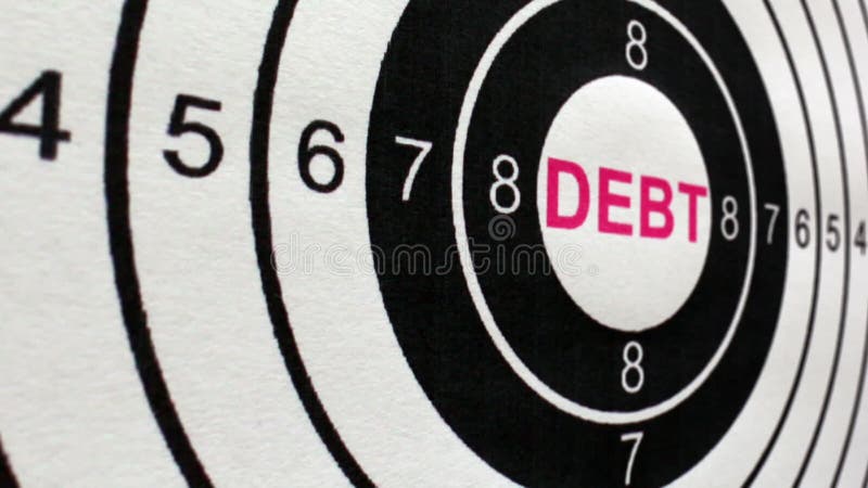 Debt Target Concept Dolly Shot Stock Footage - Video of loan, expenses ...