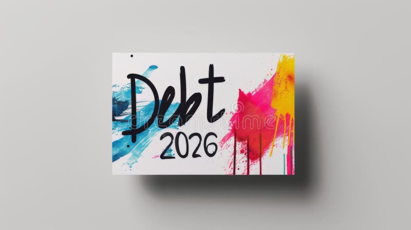 Debt 2026 Text Vibrant Abstract Background Stock Photos - Free ...