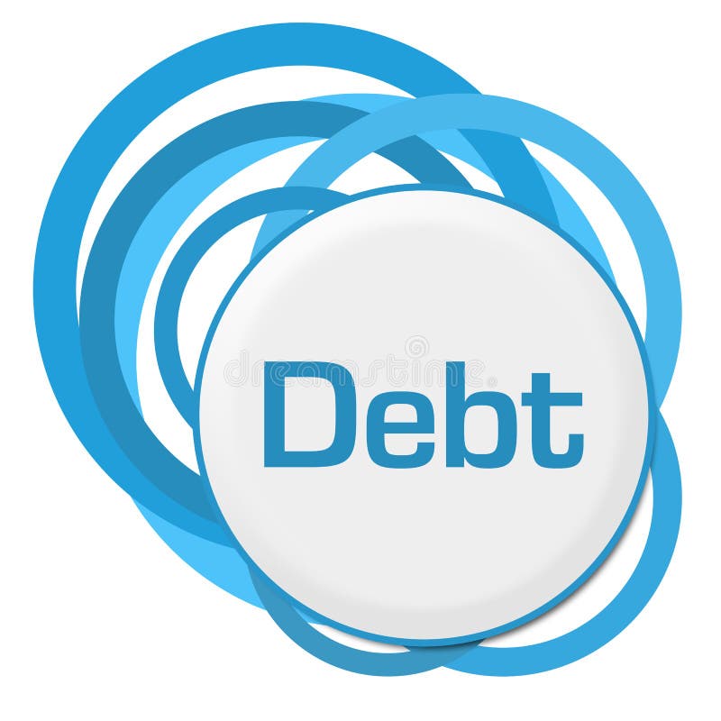 Debt Management Business Symbol Blue Grid Stock Illustration ...
