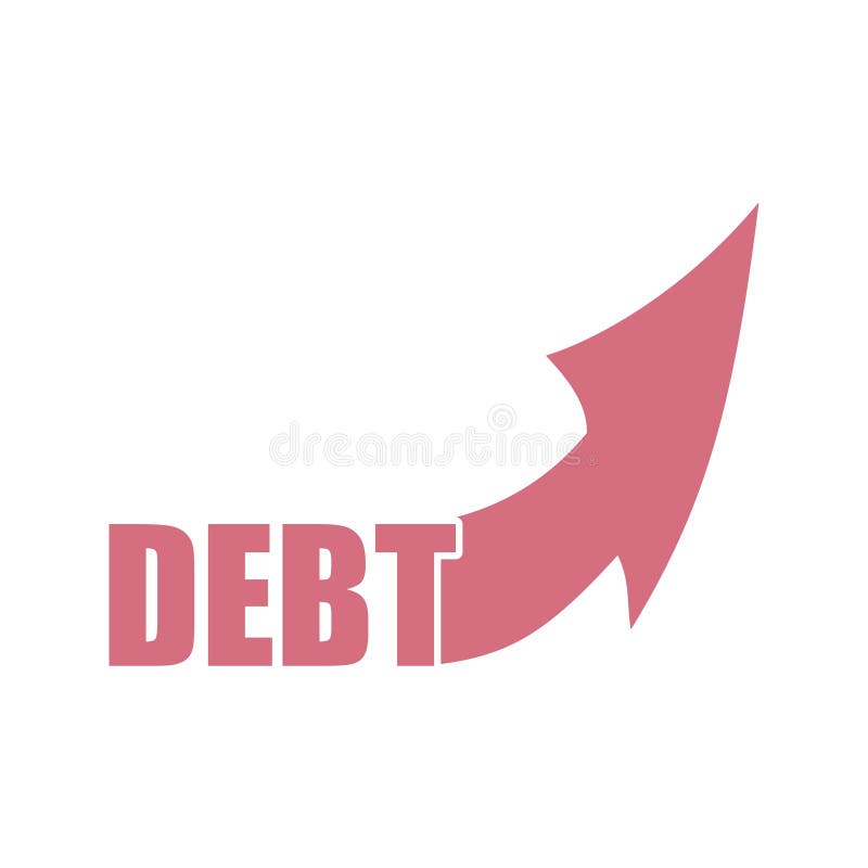Abstract Background on Business Concept on Debt Stock Vector ...