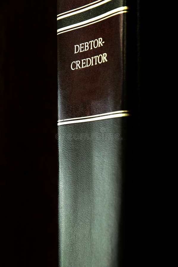 Debtor and Creditor Law Manual Book Stock Image - Image of letters ...