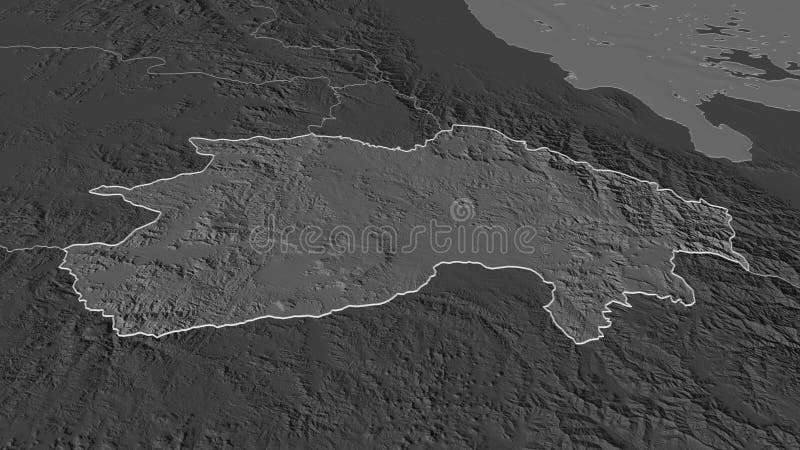 Debub, Eritrea - Outlined. Bilevel Stock Illustration - Illustration of ...