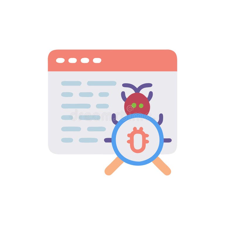 Debugger Icon for Code Analysis Stock Illustration - Illustration of analysis, optimization ...
