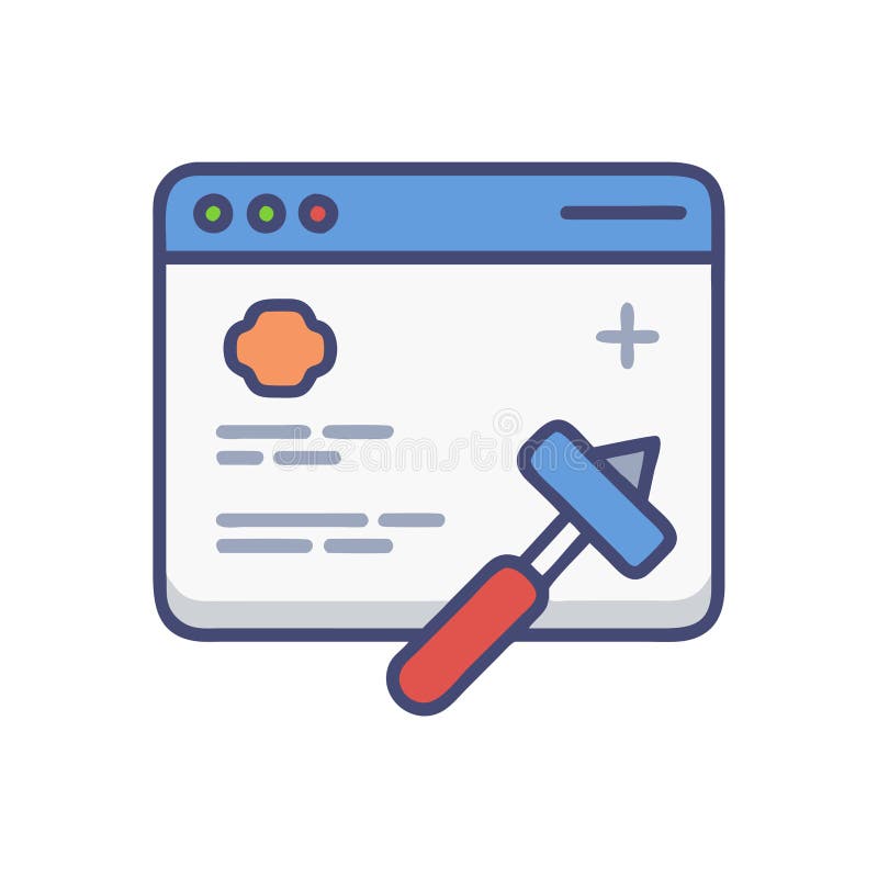 Debugger Tool Icon stock vector. Illustration of digital - 351630795