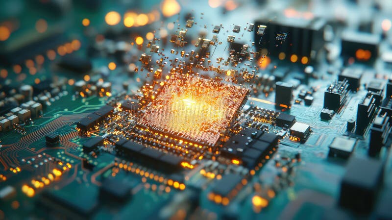 Debugging Collapsing Microcontroller Stock Illustration - Illustration ...