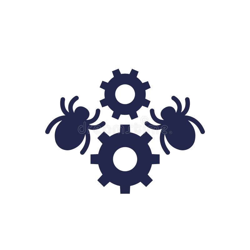 Debugging and Testing Icon with Bugs Stock Vector - Illustration of ... Debugging and Testing Icon with Bugs Stock Vector - Illustration of ...