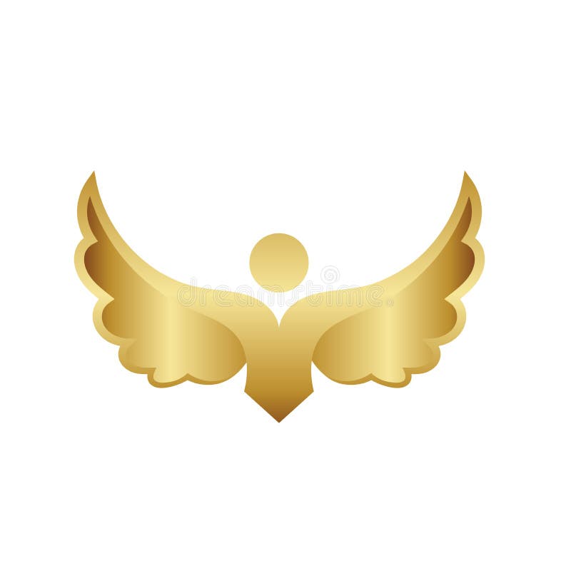 Angel logo icon stock vector. Illustration of vector - 203946312