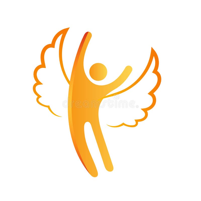Angel logo icon. stock vector. Illustration of angel - 203946323