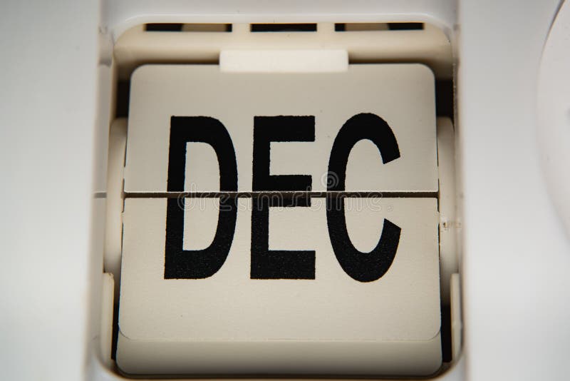 Dec is an Abbreviation for December on a Calendar Stock Photo - Image ...