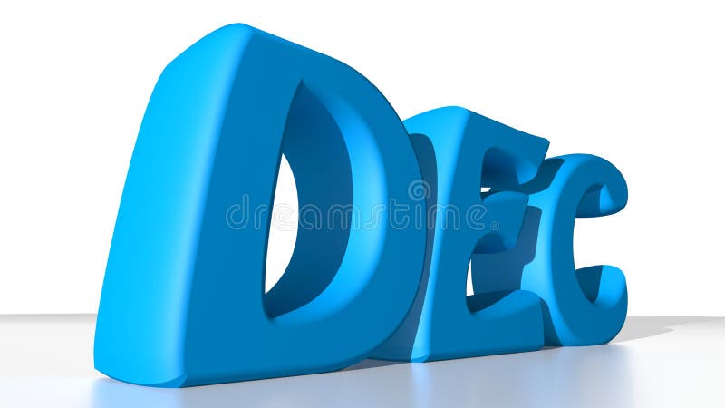 DEC blue stock illustration. Illustration of twelve, seasonal - 37162827