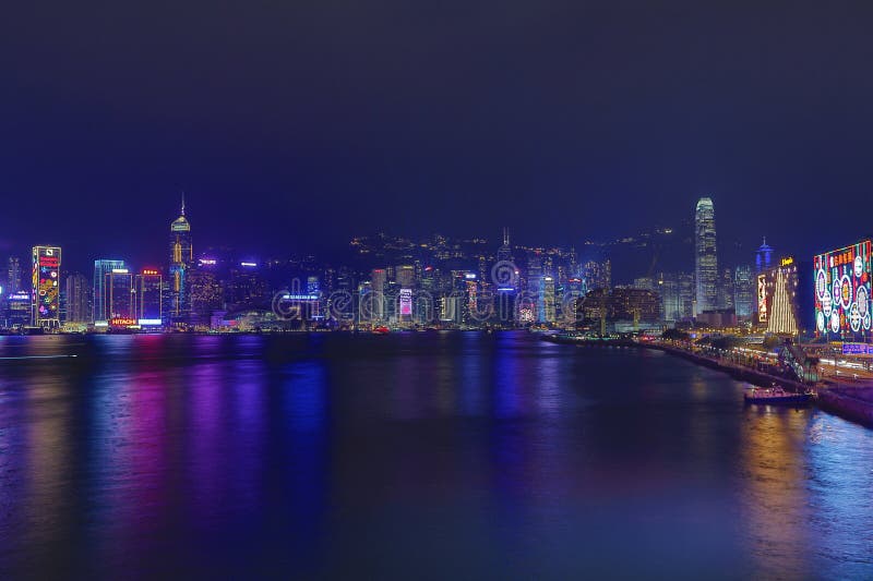 20 Dec 2013 Night View at Christmas Central District, Hong Kong ...