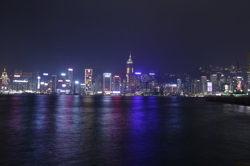 20 Dec 2013 Night View at Christmas Central District, Hong Kong ...