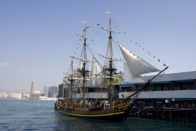 2 Dec 2007 the Sailing Ship at Victoria Harbour, Hong Kong Editorial ...