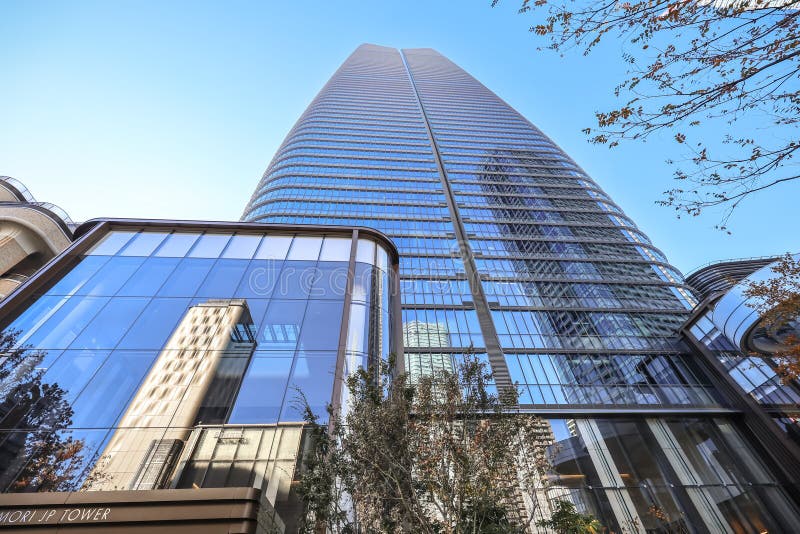 Tall Modern Skyscraper Reflecting the Blue Sky Dec 9 2024 Editorial ...