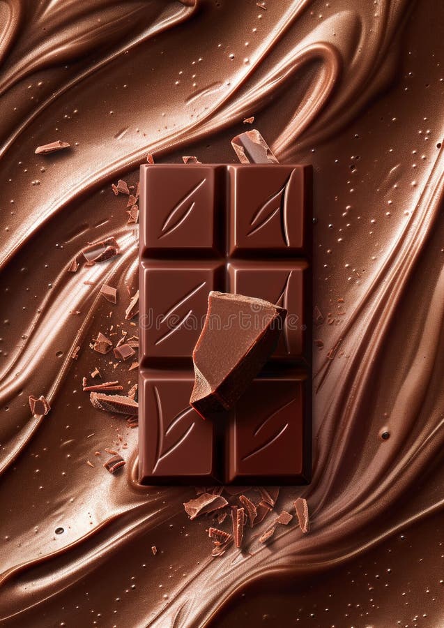 Decadent Chocolate Delight with Silky Texture. Generative Ai Stock ...