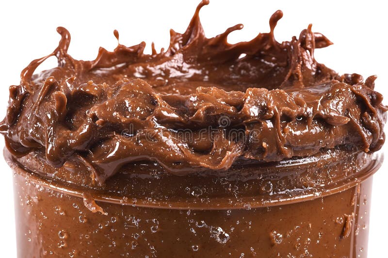 Decadent Chocolate Spread Explosion: Creamy Texture Delight Stock Image ...