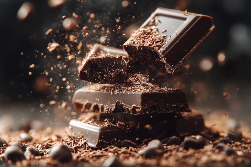 Decadent Dark Chocolate Bar: Sweet, Chunky Pieces with Rich Flavor and ...