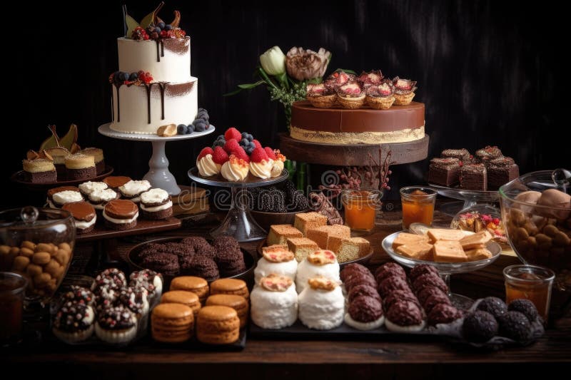 Decadent and Indulgent Dessert Buffet for a Wedding, Party, or Event ...