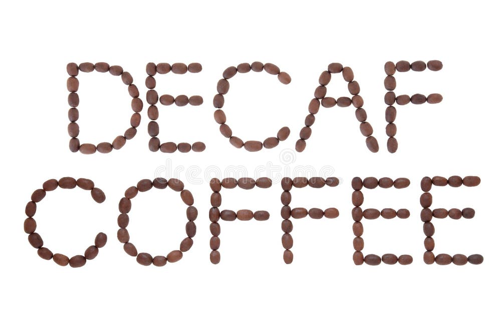 Decaf Coffee Sign stock image. Image of white, decaffeinated - 29091959