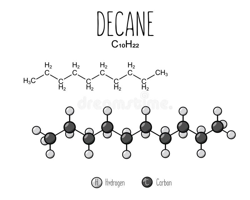 Decane C10h22 Stock Illustrations – 6 Decane C10h22 Stock Illustrations ...