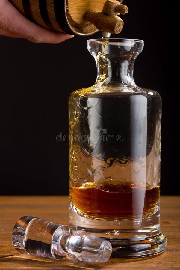 Decanteur stock photo. Image of glass, black, beverage - 68505328