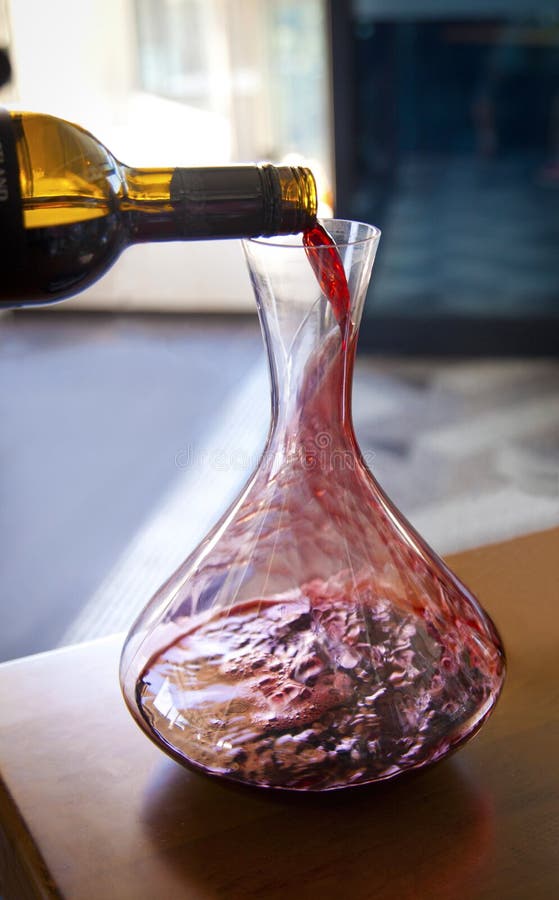 Decanting stock photo. Image of ruby, tasting, carafe - 85471298