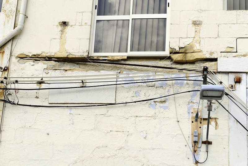 Decay in the Building Facade Stock Photo - Image of building ...