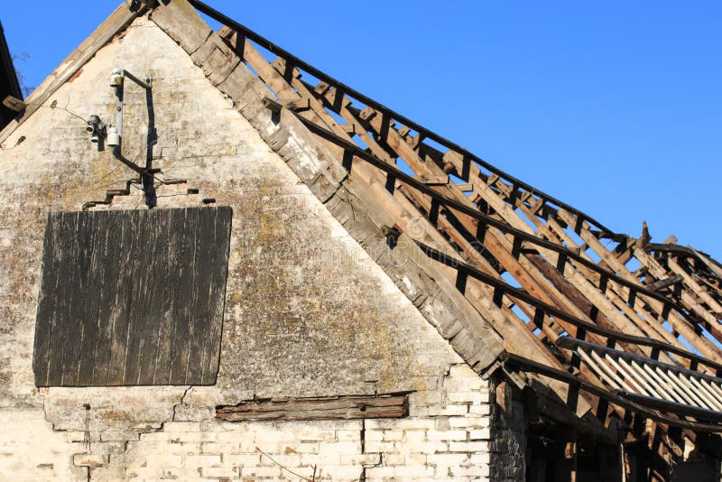 Decay house stock photo. Image of damaged, exterior, destroyed - 91612106
