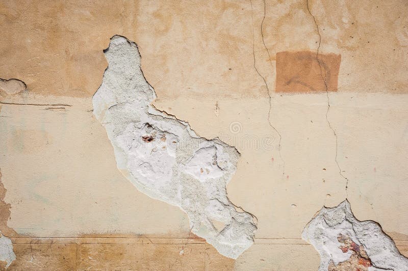Decay painted wall stock image. Image of crack, painted - 130441209