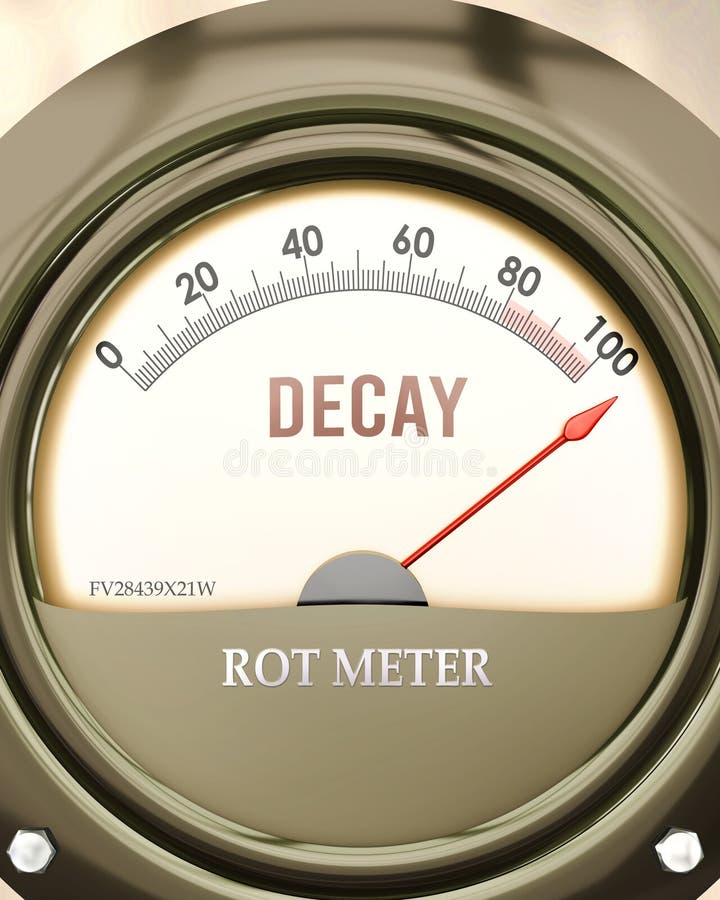 Decay and Rot Meter that is Hitting a Full Scale, Showing a Very High ...