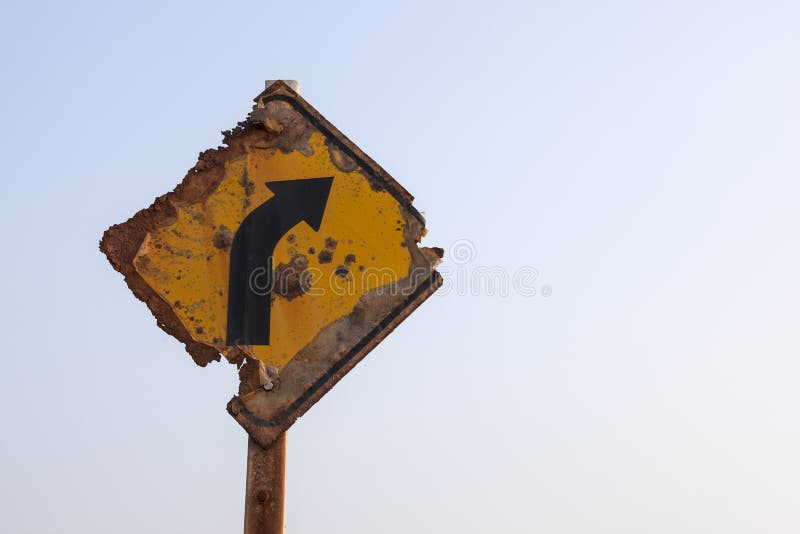 Decay traffic sign stock photo. Image of direction, signage - 38747892