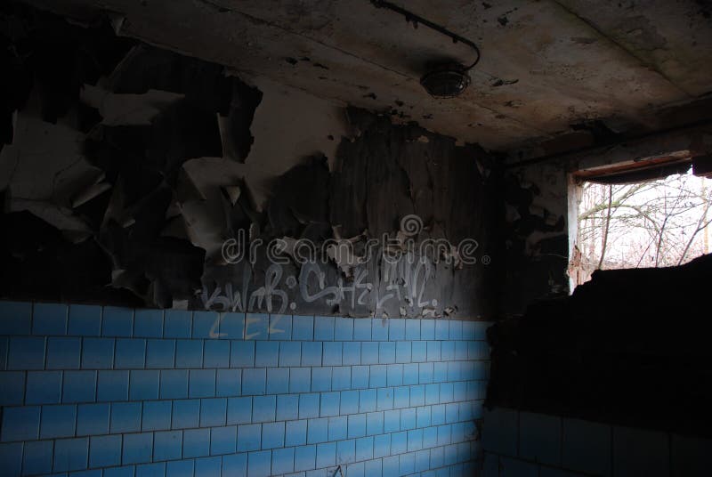 Decay wall stock image. Image of ginside, urbex, scary - 135872693