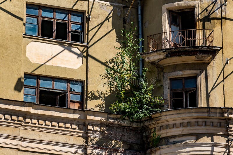 Decayed building stock photo. Image of construction, life - 78442964