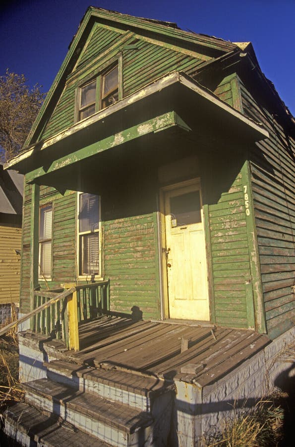 Decayed Building in Detroit, MI Slum Stock Image - Image of detroit ...