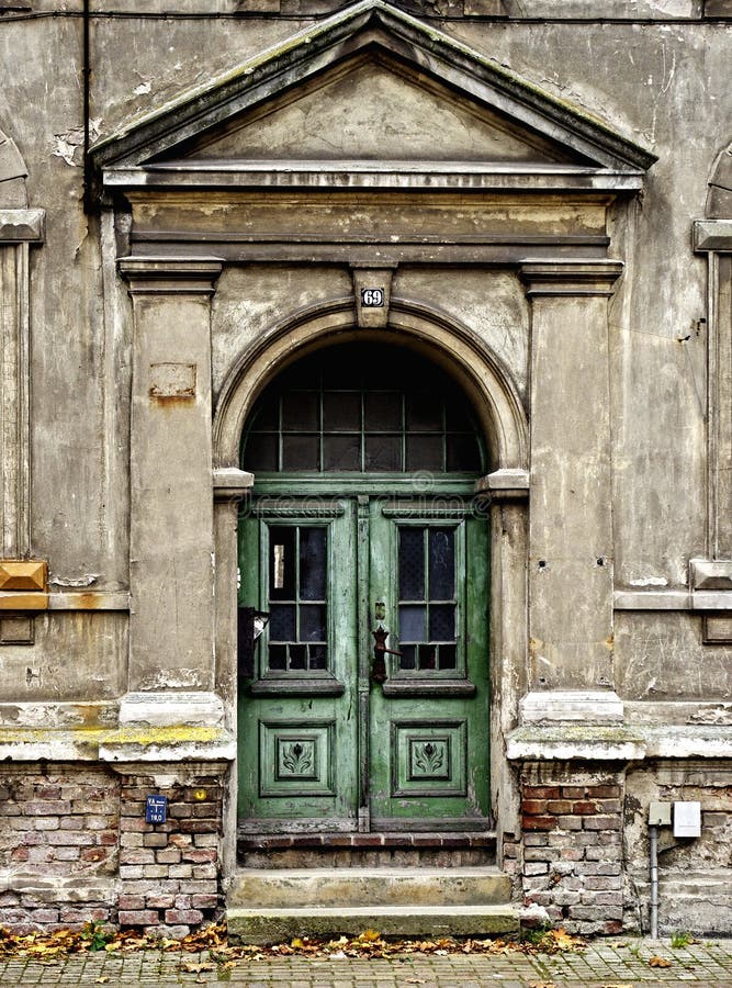 Decayed front door stock photo. Image of real, architecture - 18205862