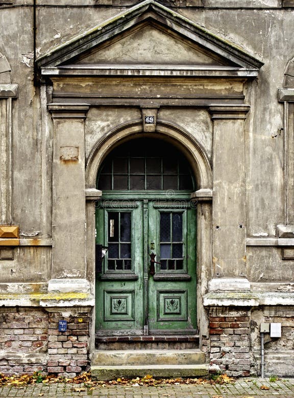 Decayed front door stock photo. Image of real, architecture - 18205862